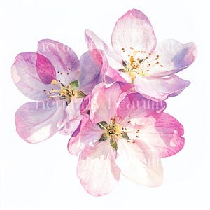 10 X Apple Blossom Clipart Bundle - High Quality Jpgs - Floral ...