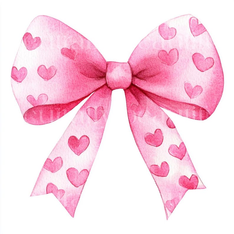 10 X Valentine's Coquette Bow Clipart Bundle - High Quality Jpgs ...