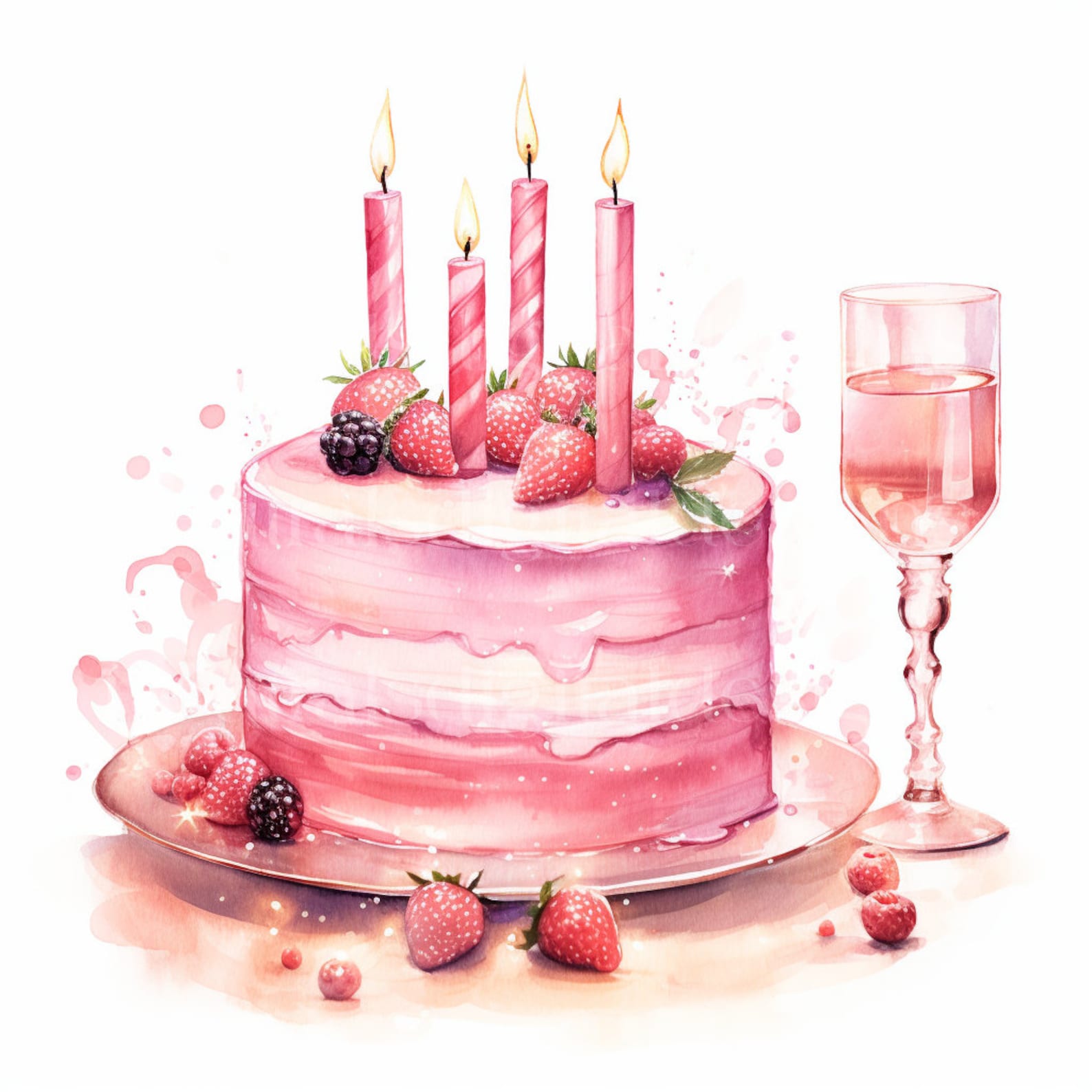 15 X Birthday Cakes Downloadable Clipart Pack - High Quality Jpgs ...