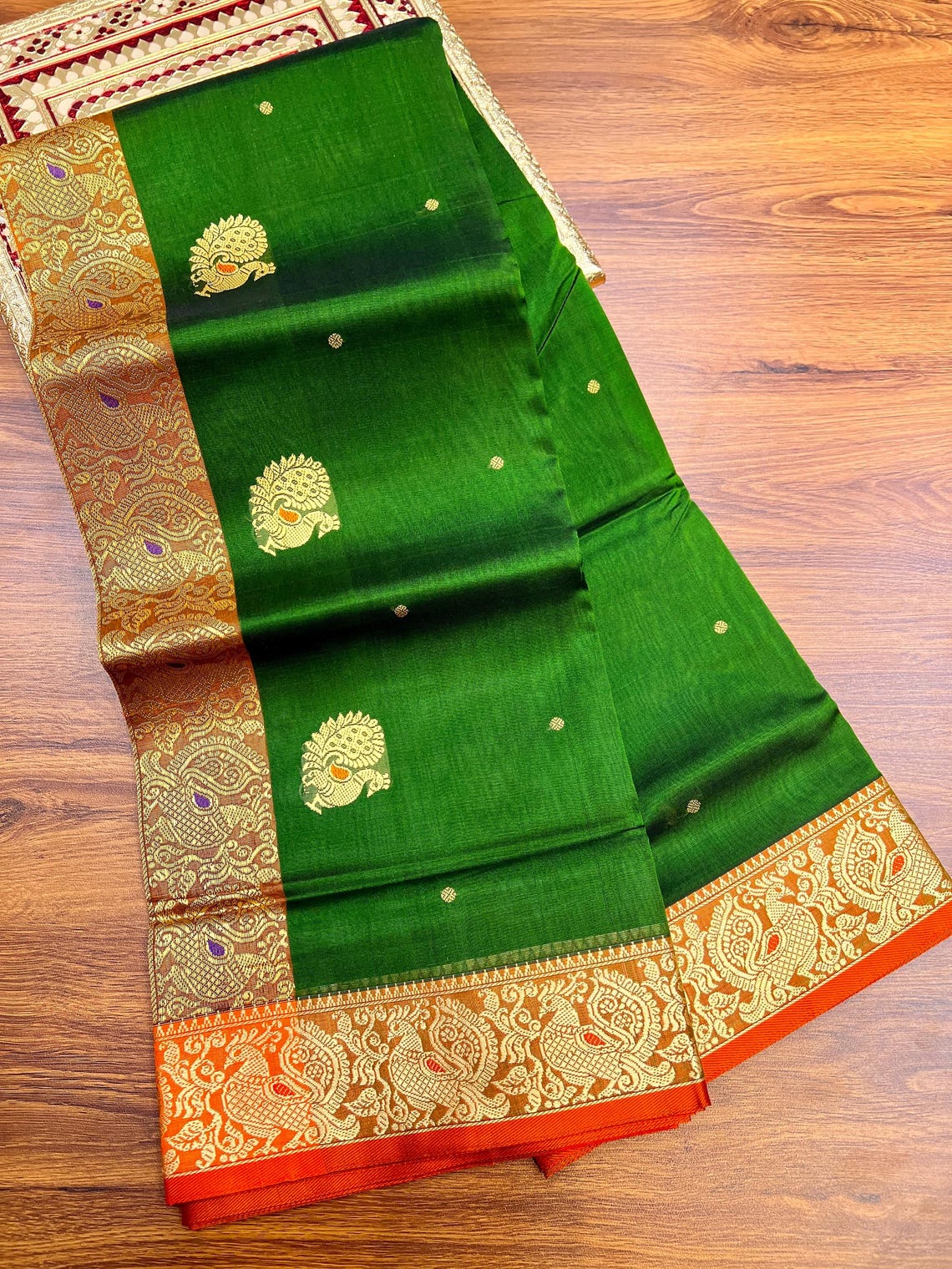 Peshvai Paithani Saree/ Dagina Silk - Etsy
