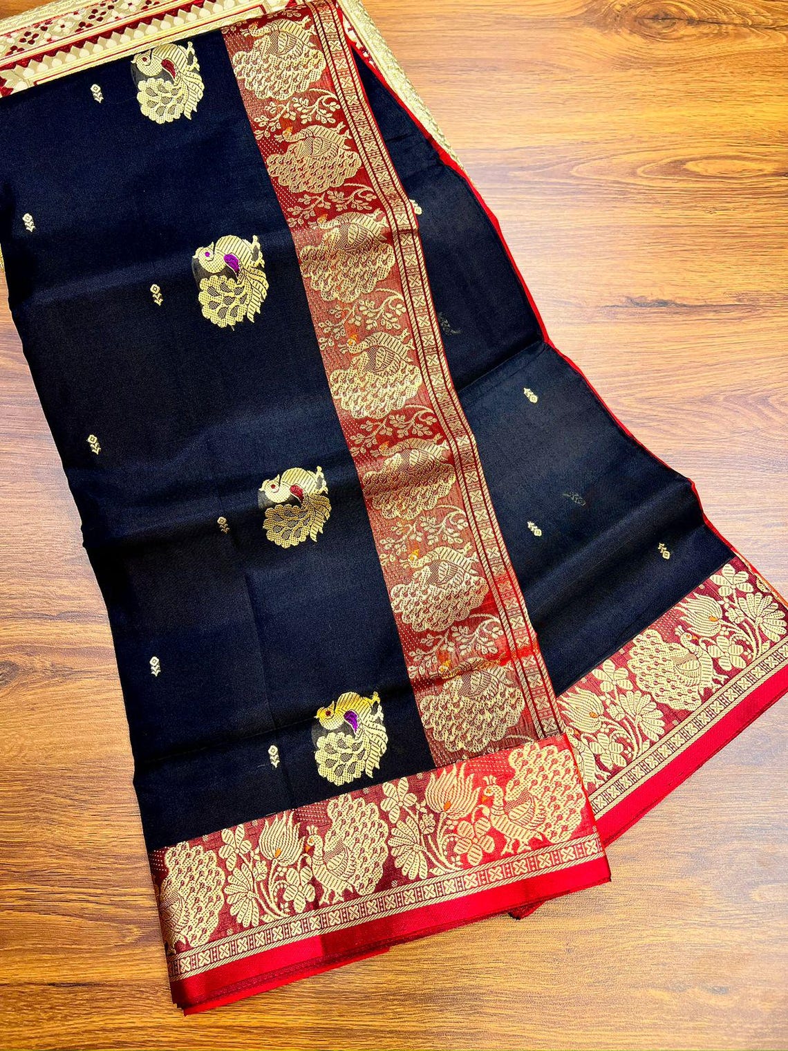 Peshvai Paithani Saree/ Dagina Silk - Etsy