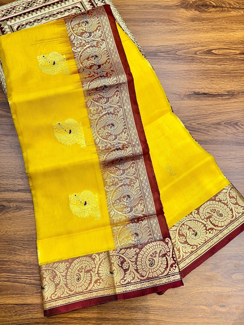 Peshvai Paithani Saree/ Dagina Silk - Etsy