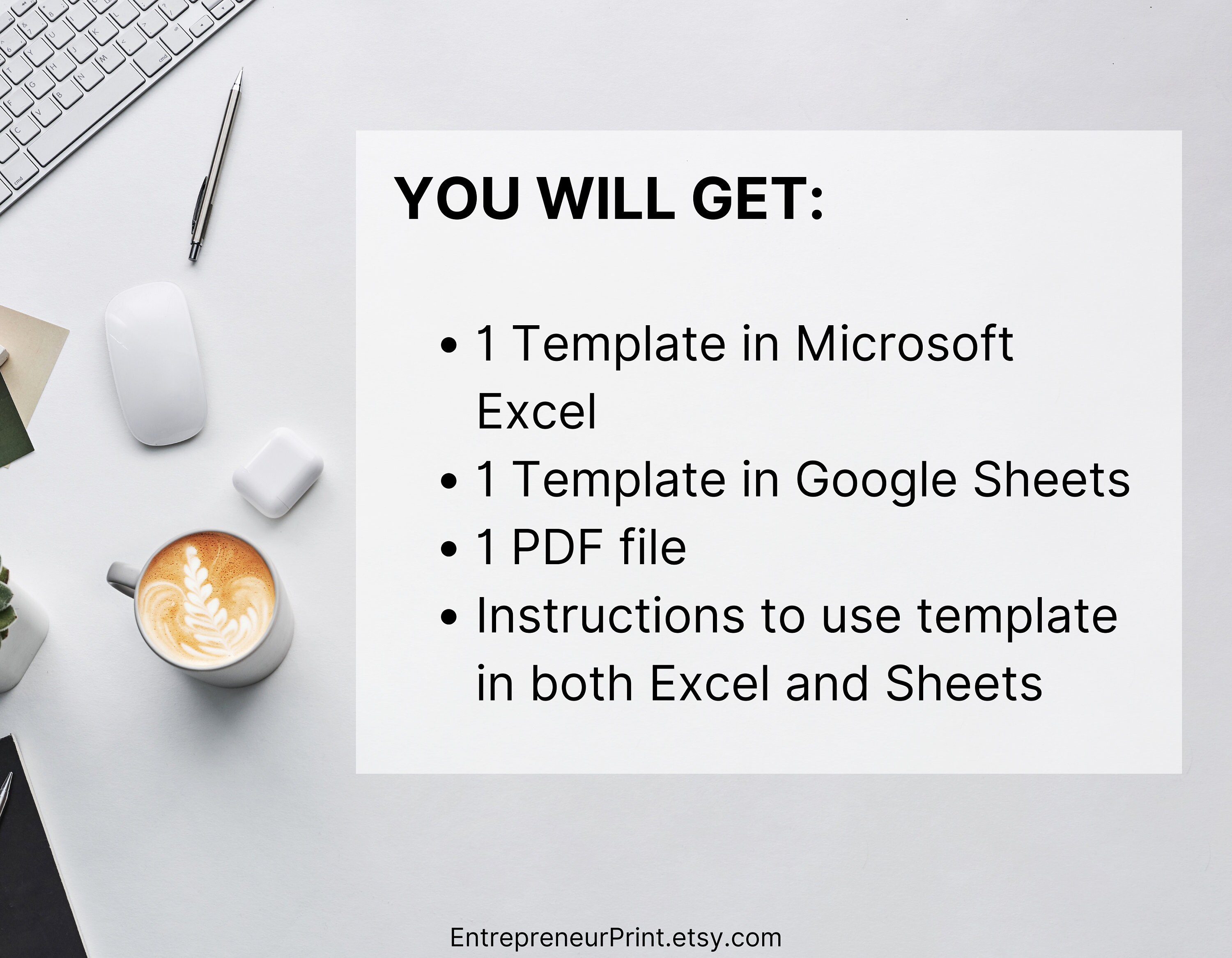 Receipt Template Excel/google Sheets. Automated Spreadsheet. Receipts ...