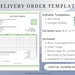 Delivery Order Template Excel/google Sheets. Sales Order Template ...