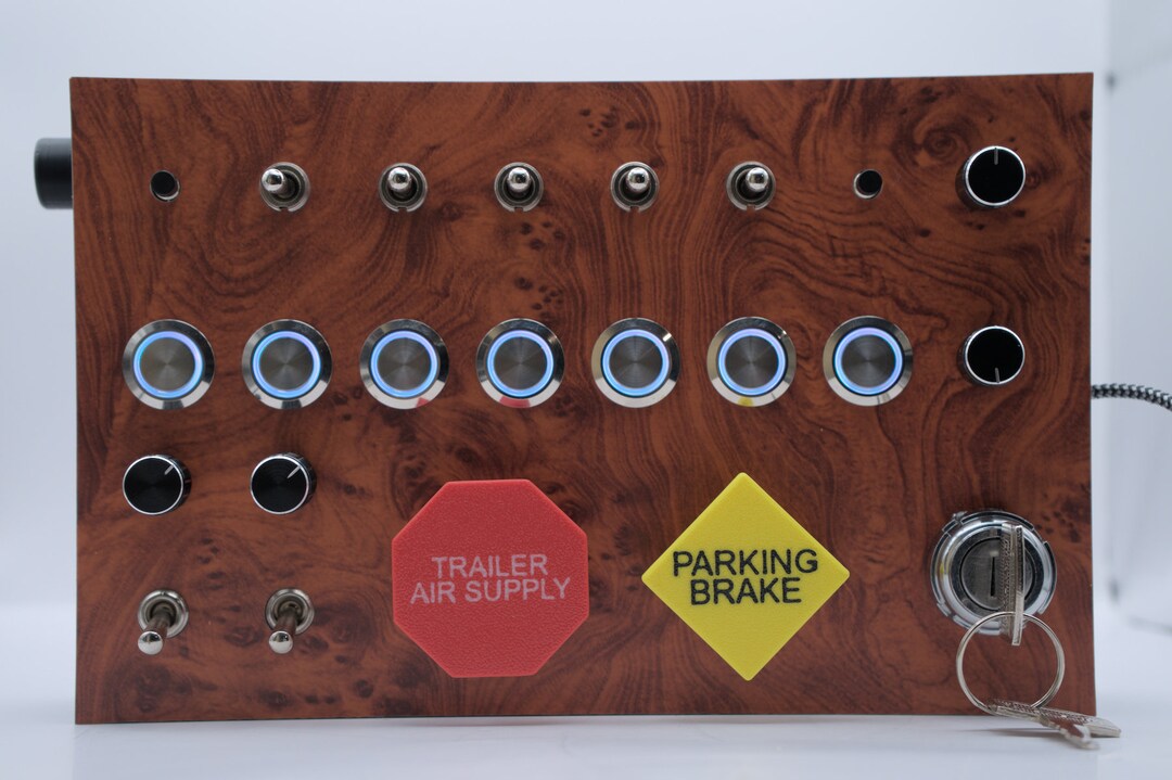 Truck Simulator RGB Button Box ATS & ETS2 Customizable Full-metal LED ...
