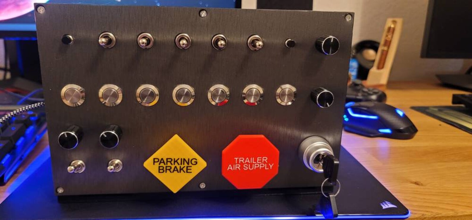 Truck Simulator Button Box Switch Panel Customizable - Etsy