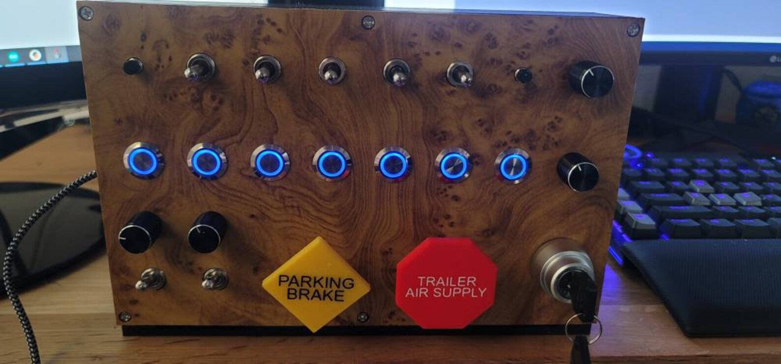 Truck Simulator Button Box Switch Panel Customizable - Etsy