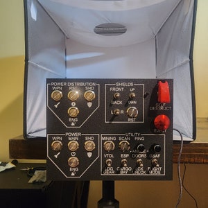 Curasim Controls Star Citizen Button Box Full-metal LED Illuminated ...