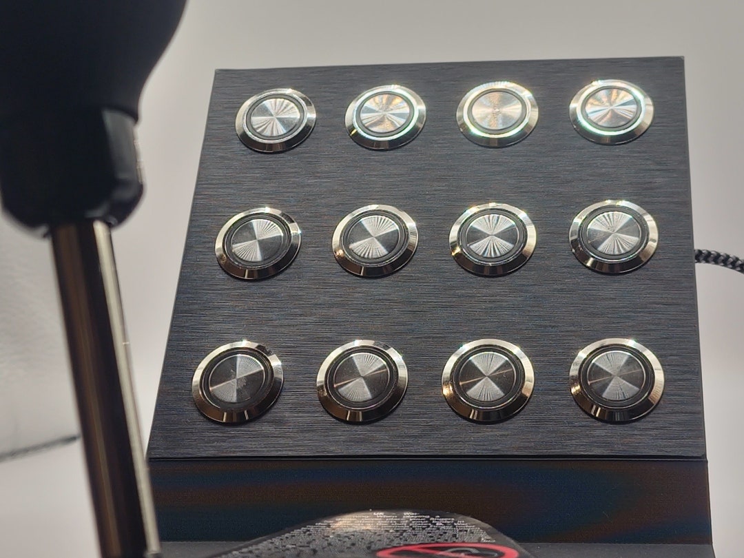 Thrustmaster TH8A Button Box 12 Function Button Box Racing Sim Button ...