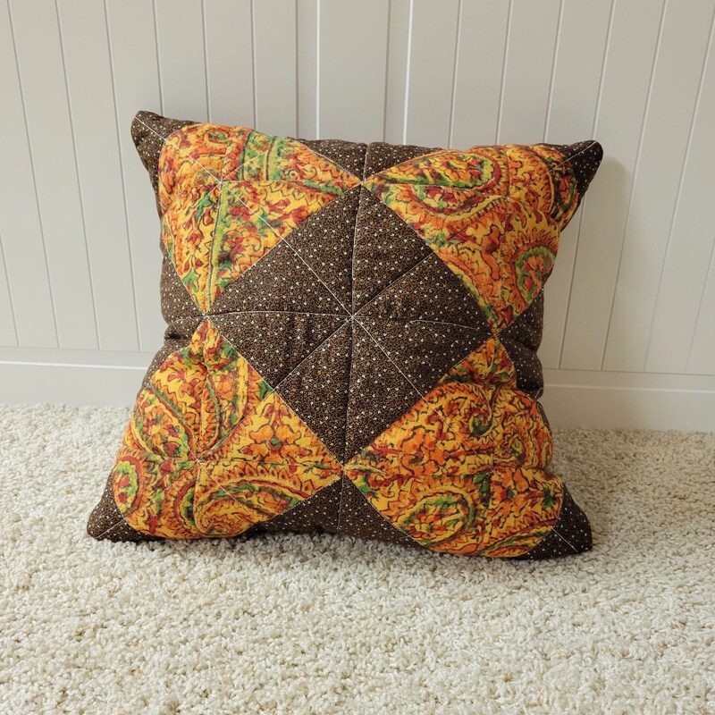 Quilted Throw Pillow - Etsy