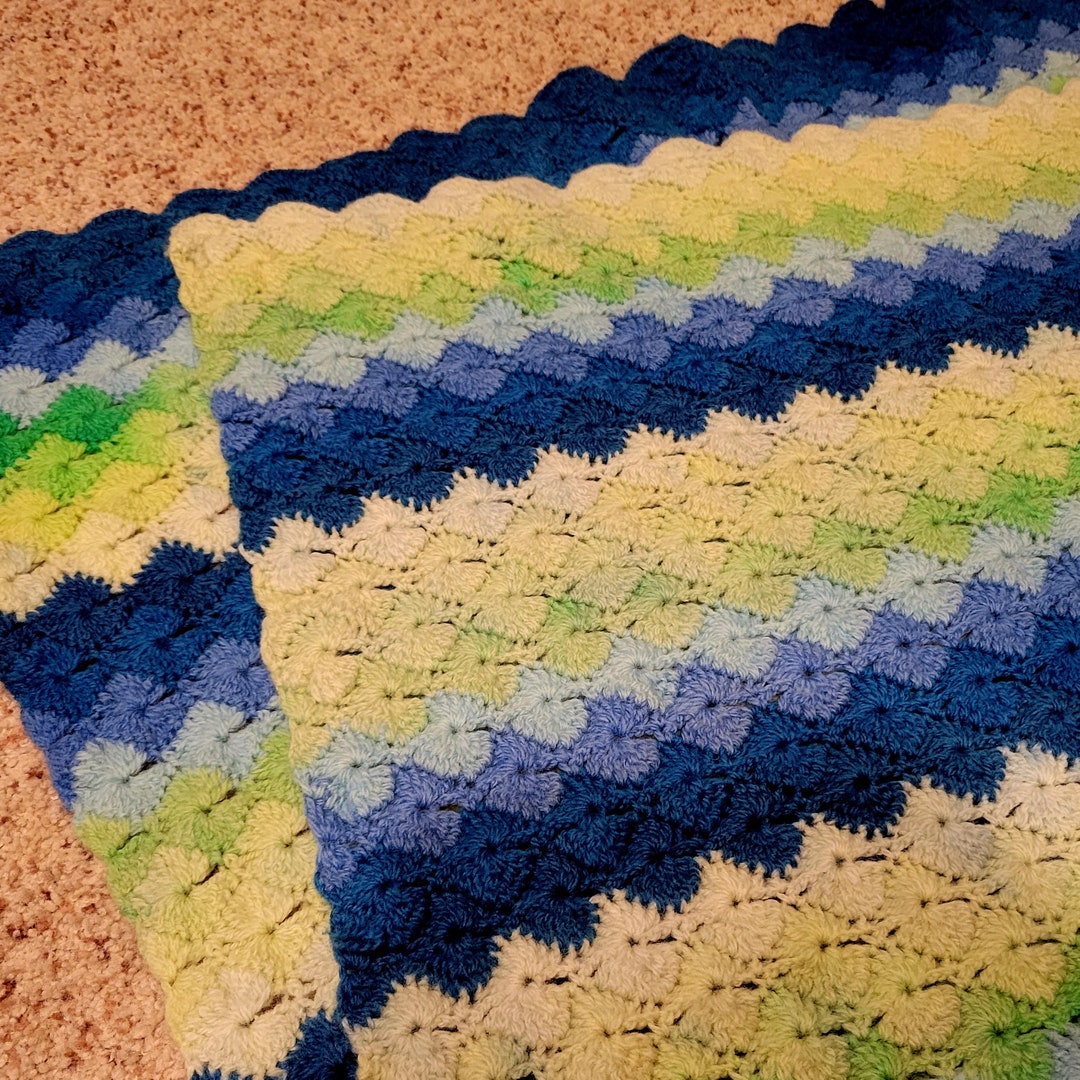 Vintage Crochet Shell/scallop Afghan - Etsy