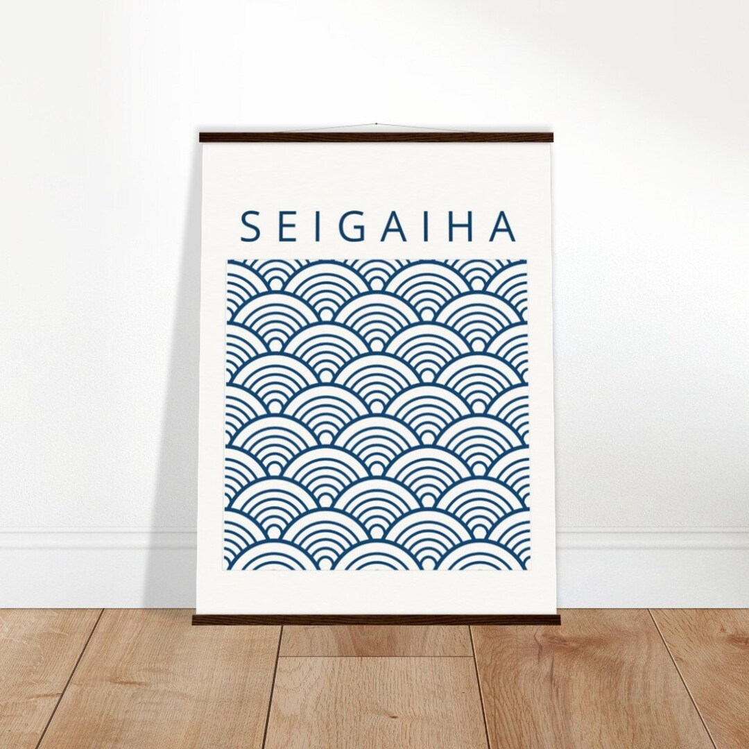 Seigaiha Japanese Wave Pattern. Japanese Art. Japanese Wall - Etsy