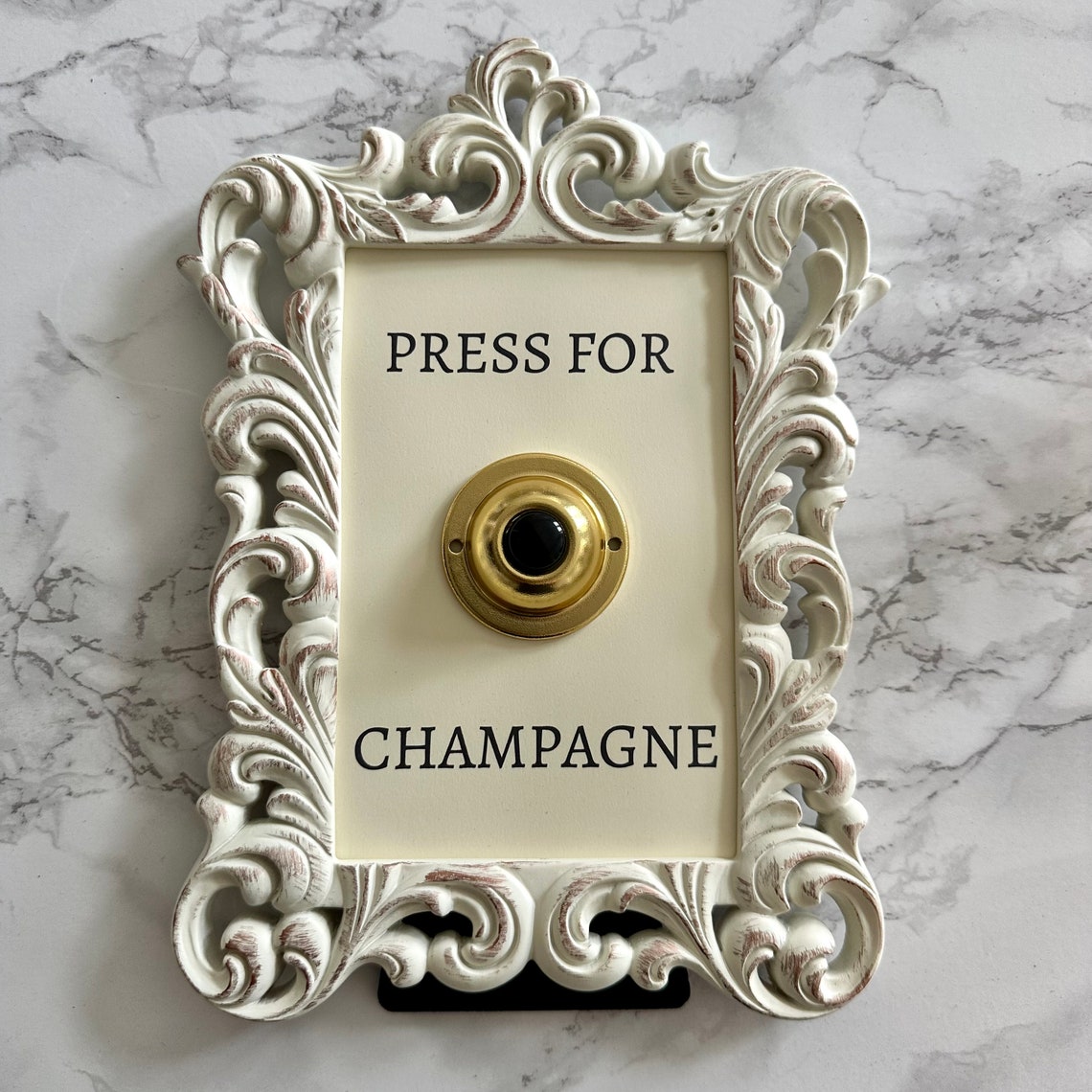 Press for Champagne Bell Sign Decor - Etsy