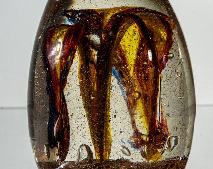 Bleikristall Glasschale, Glasartist, Peter Kaspar, Single Art, weiß ...