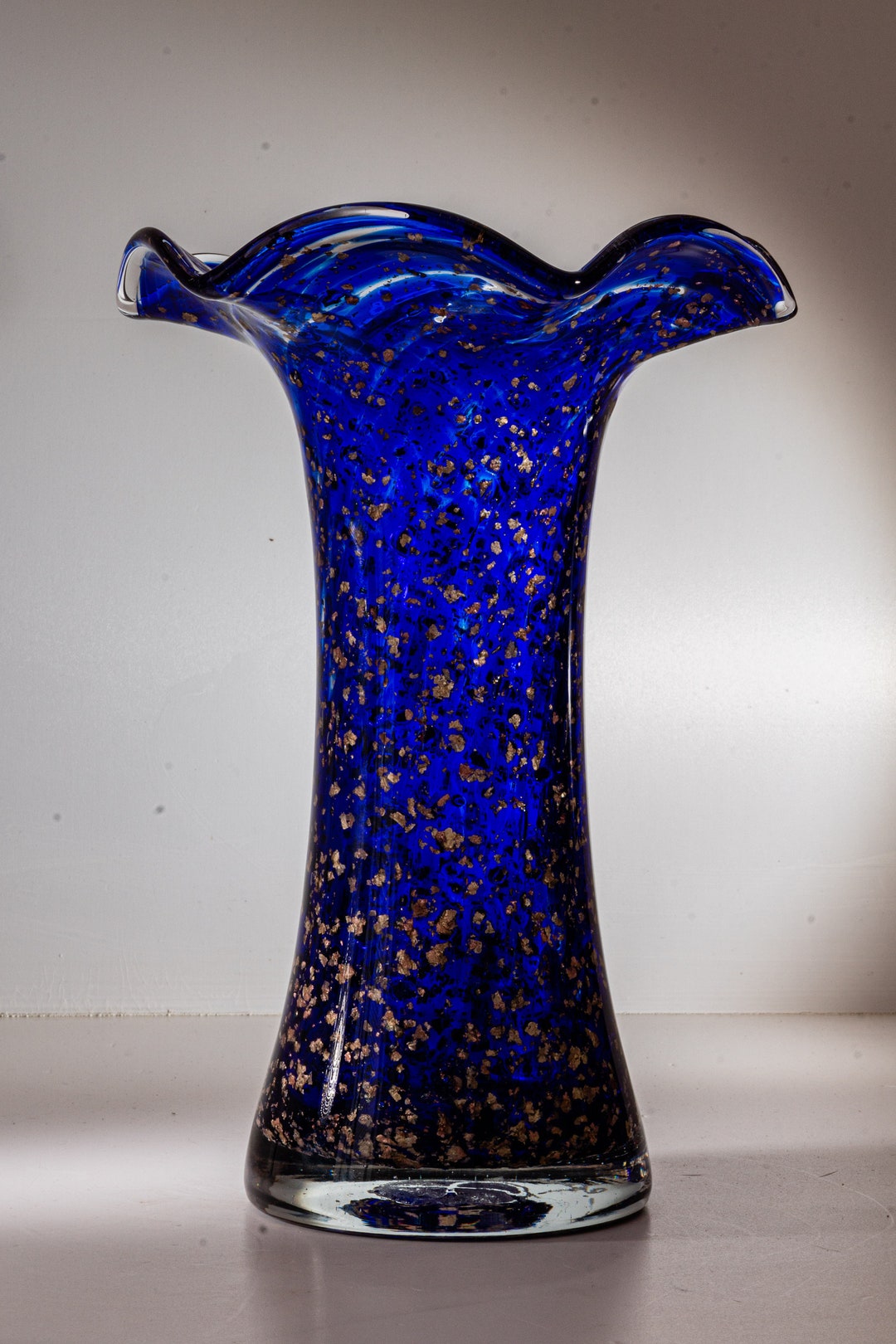 Erwin Gaschler Regenhütte Blue Designer Vase Signed Height 23 Cm ...