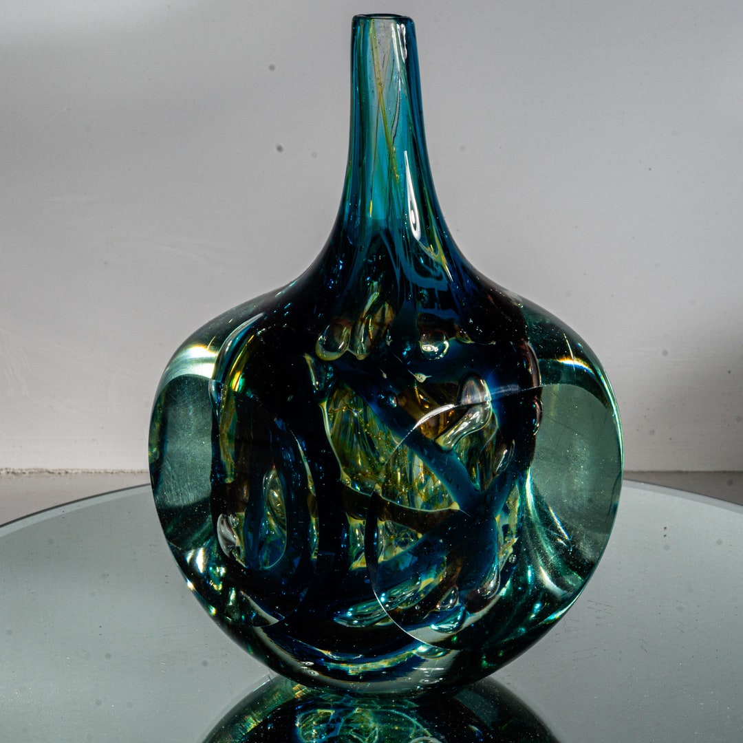 Michael Harris Mdina Artistic Vase Object sea & Sand Signed Height 17 ...