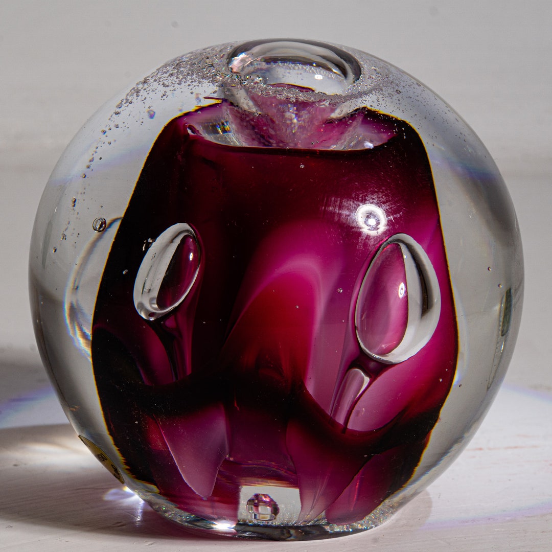 Adam Jablonski Artistic Paperweight Ø 8 Cm Poland 1980 - Etsy Australia