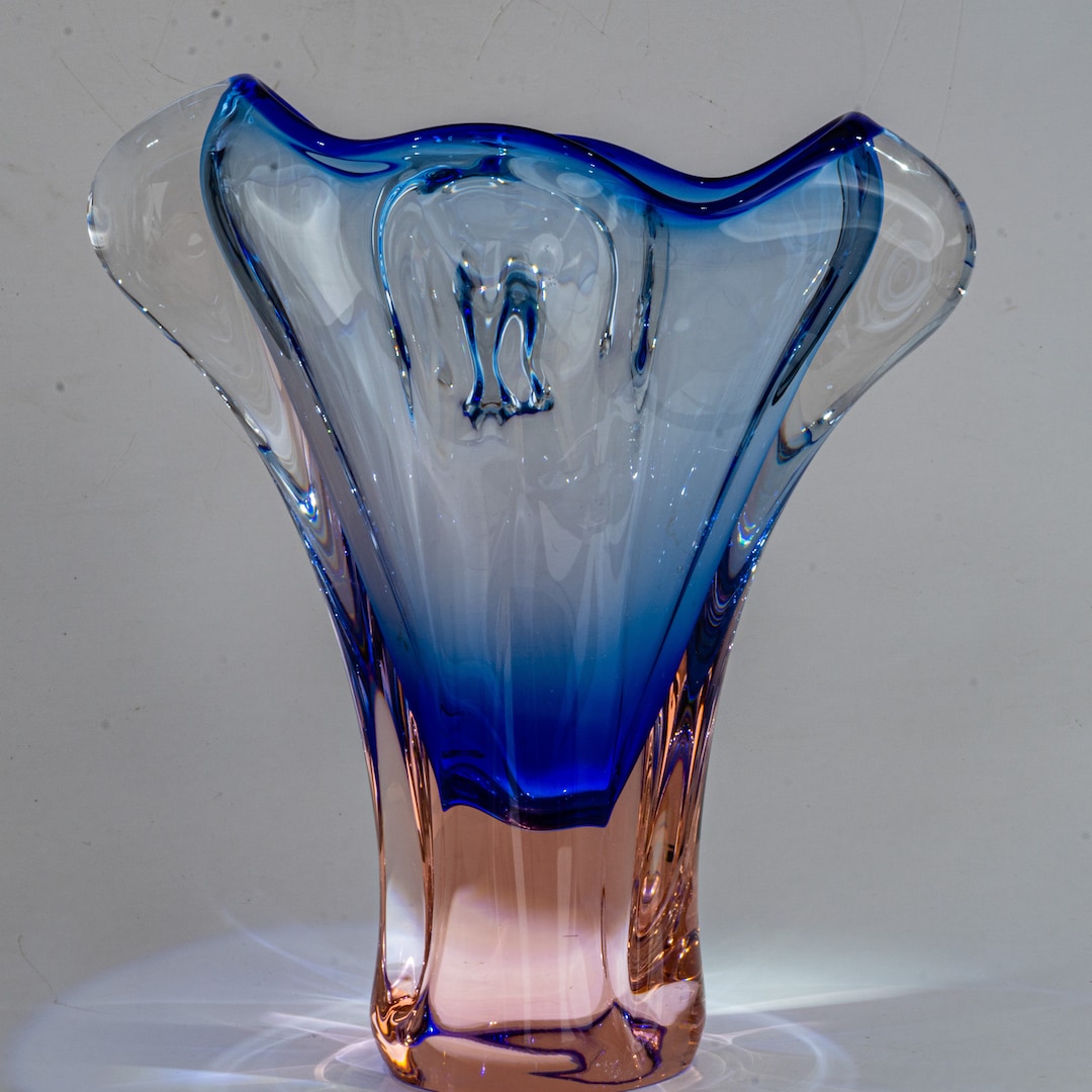 Josef Hospodka - Chřibská (borske Sklo) - Mid Century Designer Vase ...