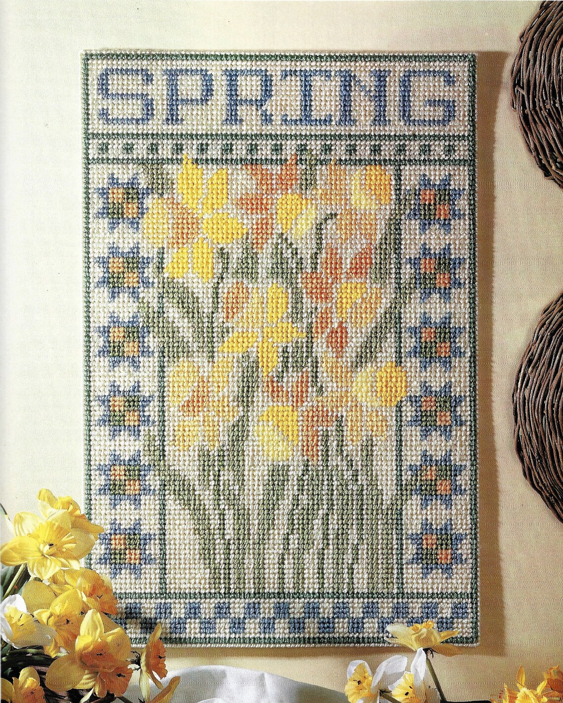 Vintage Plastic Canvas Seasonal Wall Hanging Patterns, Set of 4, PDF ...