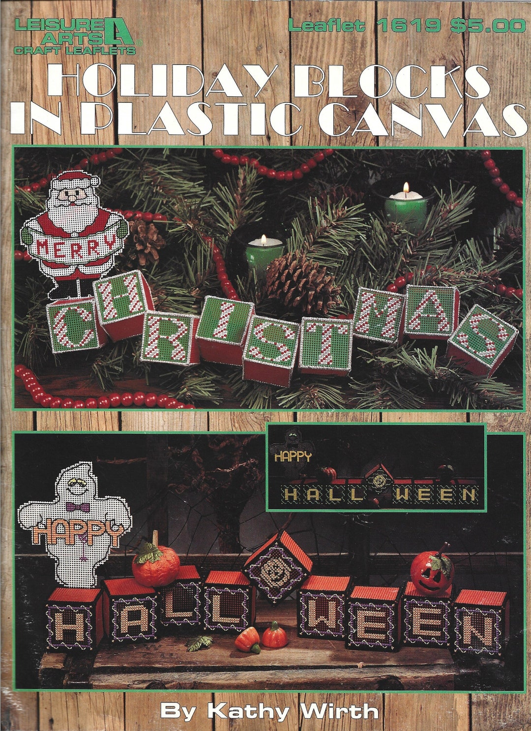Vintage Plastic Canvas Holiday Blocks Booklet, PDF Pattern, Digital ...