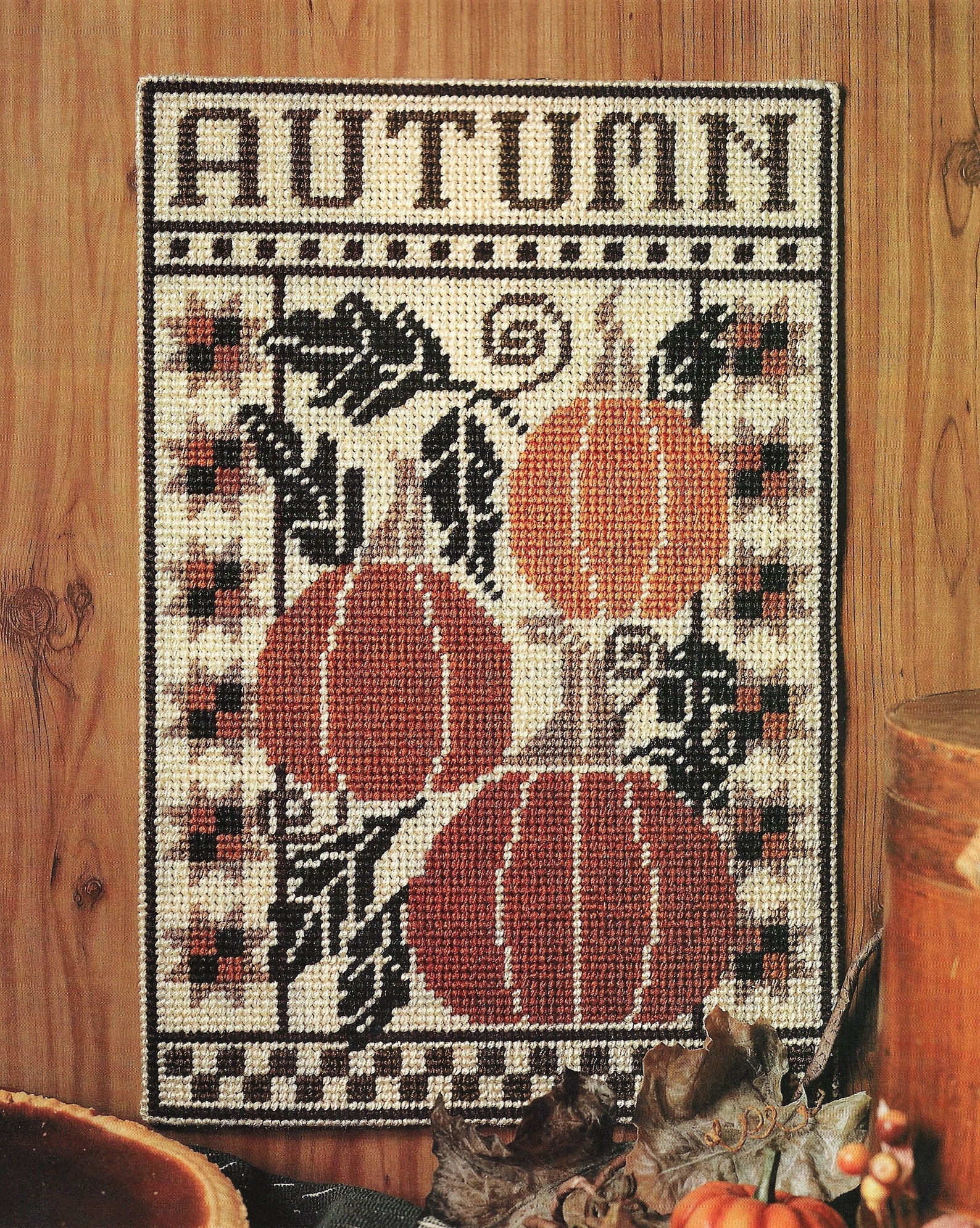 Vintage Plastic Canvas Autumn/fall Wall Hanging Pattern, PDF Download ...