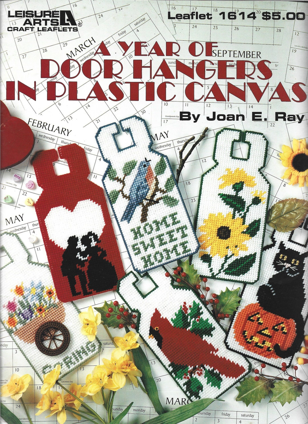 Vintage Plastic Canvas A Year of Door Hangers Booklet, PDF Pattern ...