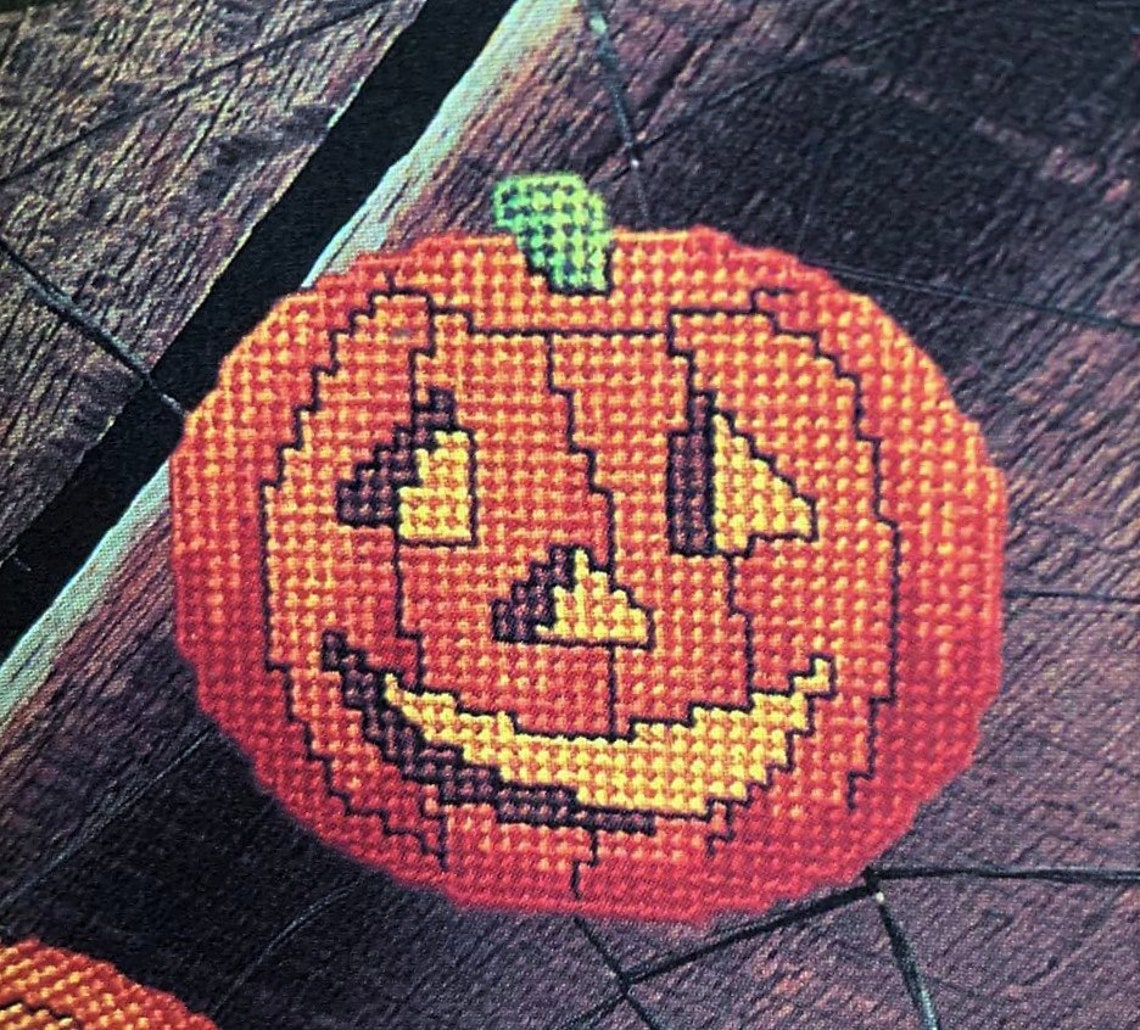 Vintage Plastic Canvas Pumpkin Pattern, PDF Download, Instant Access, Halloween, Coasters ...