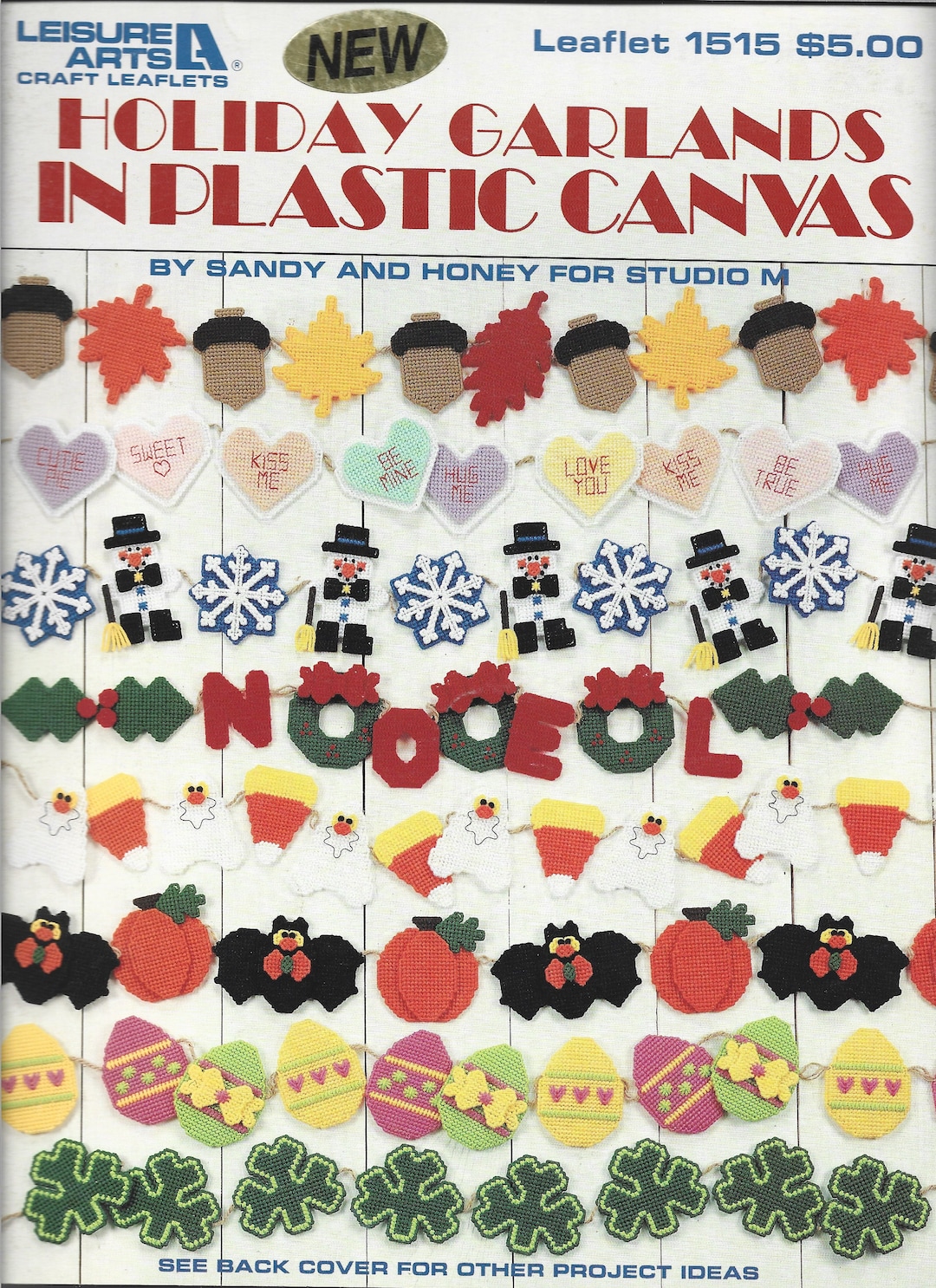 Plastic Canvas Holiday Garlands, PDF Pattern, Digital Download, Instant ...