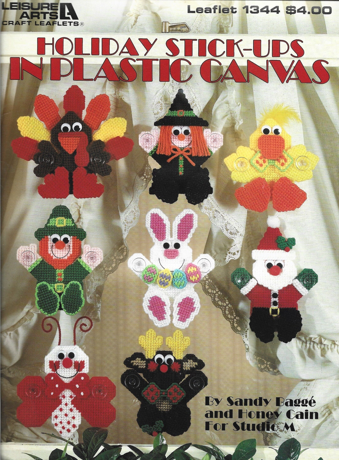 Vintage Plastic Canvas Holiday Stick Ups Booklet, PDF Pattern, Digital ...