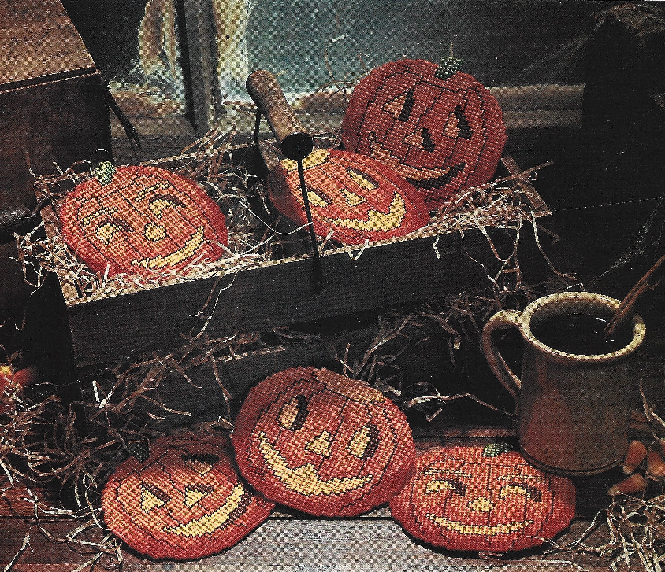 Vintage Plastic Canvas Pumpkin Pattern, PDF Download, Instant Access ...
