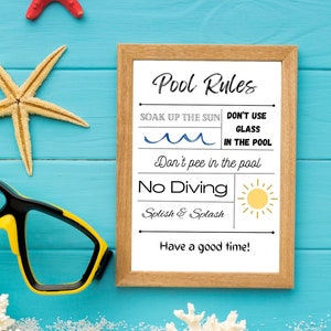 Pool Rules Sign (SVG/PNG/JPEG) - Etsy