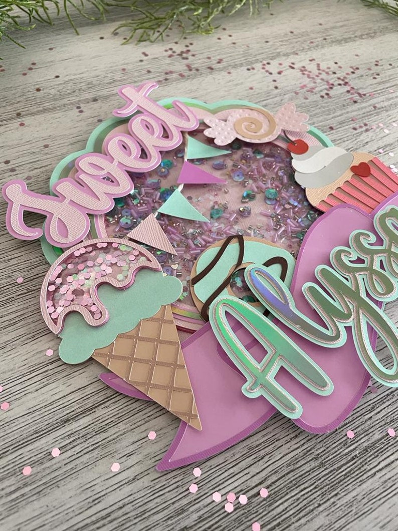 Candyland Cake Topper Sweet Cake Topper 3D Cake Topper - Etsy UK