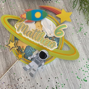 Galaxy Birthday Cake Topper | 3D Shaker SVG (digital File) - Etsy