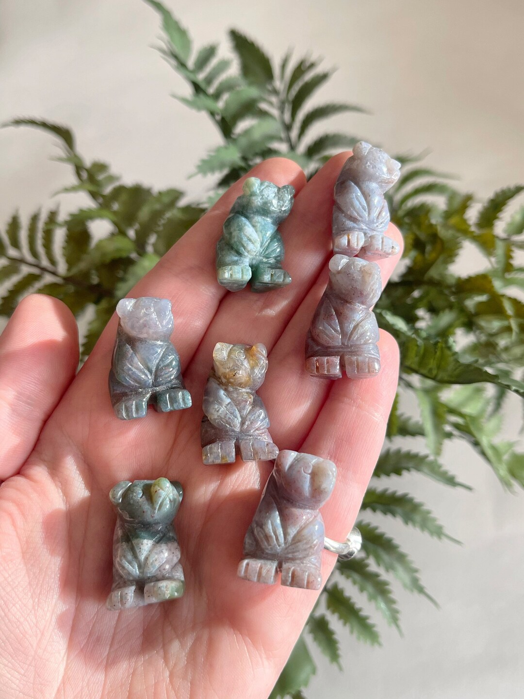 Mini Crystal Bear Carving // Cute Crystal Bears // Gemstone - Etsy