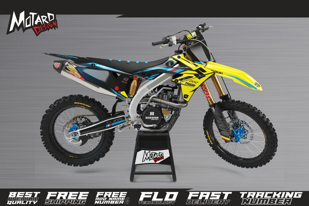 Suzuki Graphics Kit for All Years RM RMZ RMX 80 85 125 250 400 450 650 ...