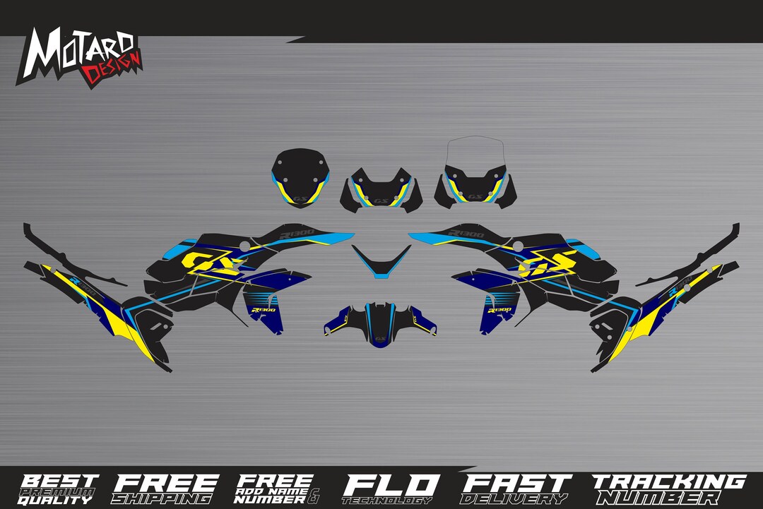 BMW R 1300 GS 2023 2024 Graphics Kit Decals Stickers Dekor Decor ...