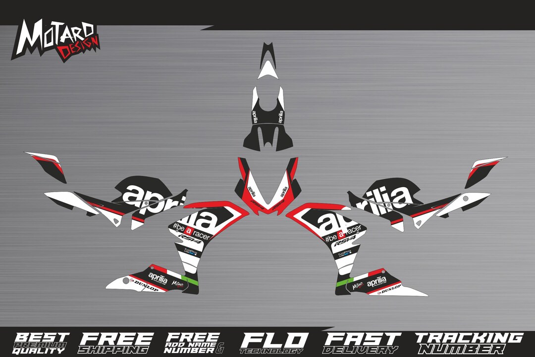 Aprilia RSV4 2009 2010 2011 2012 2013 2014 2015 Graphics Kit Decals ...