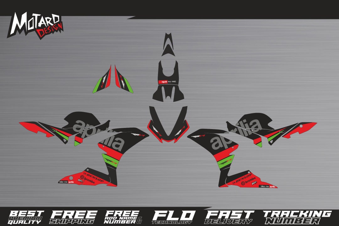 Aprilia RSV4 2009 2010 2011 2012 2013 2014 2015 Graphics Kit Decals ...