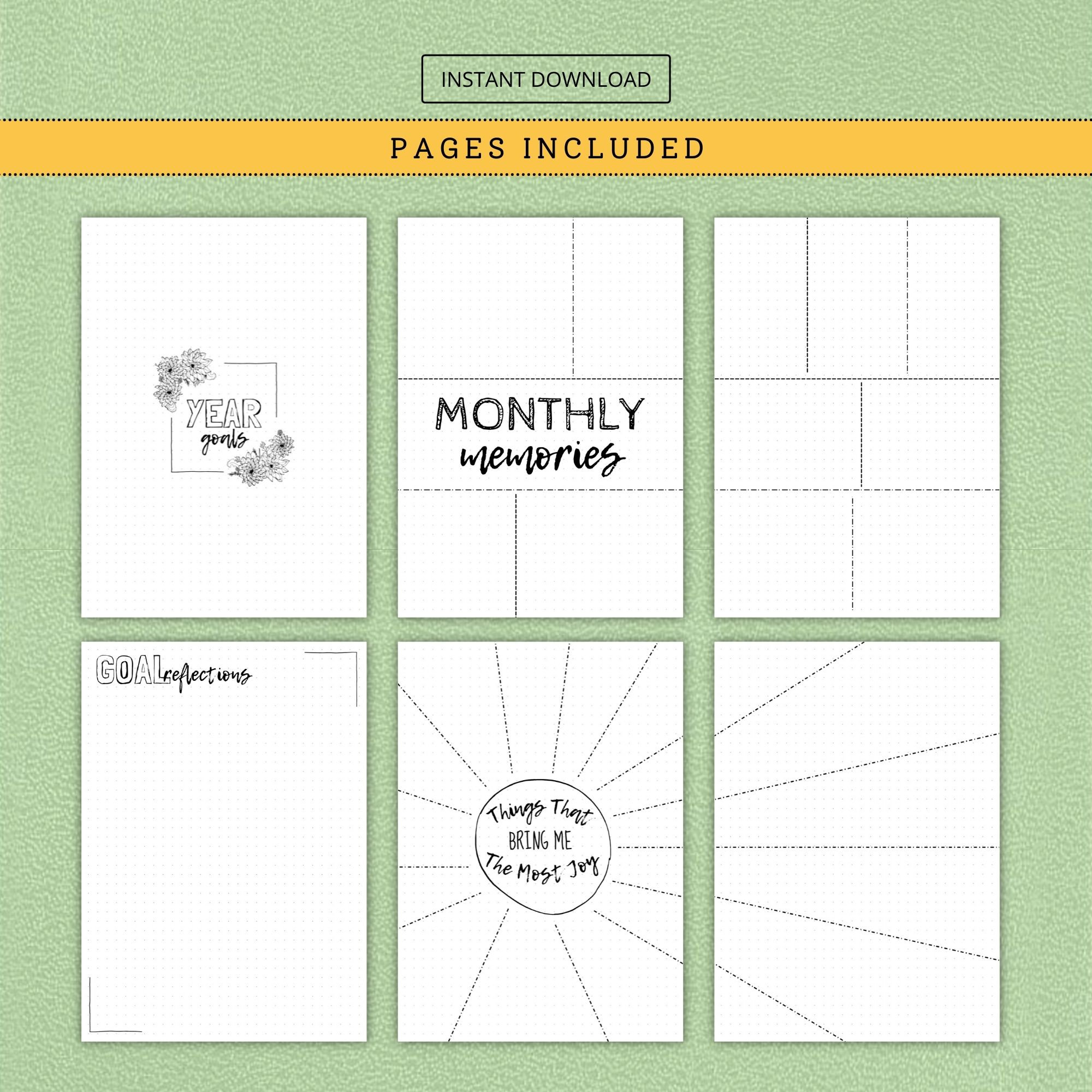 REFLECTION COLLECTION for Bullet Journal Kit 2021 Bujo - Etsy