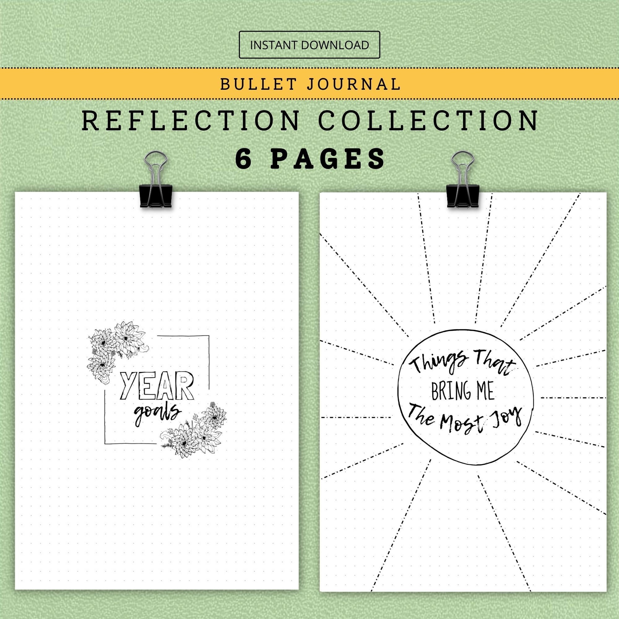 REFLECTION COLLECTION for Bullet Journal Kit 2021 Bujo - Etsy