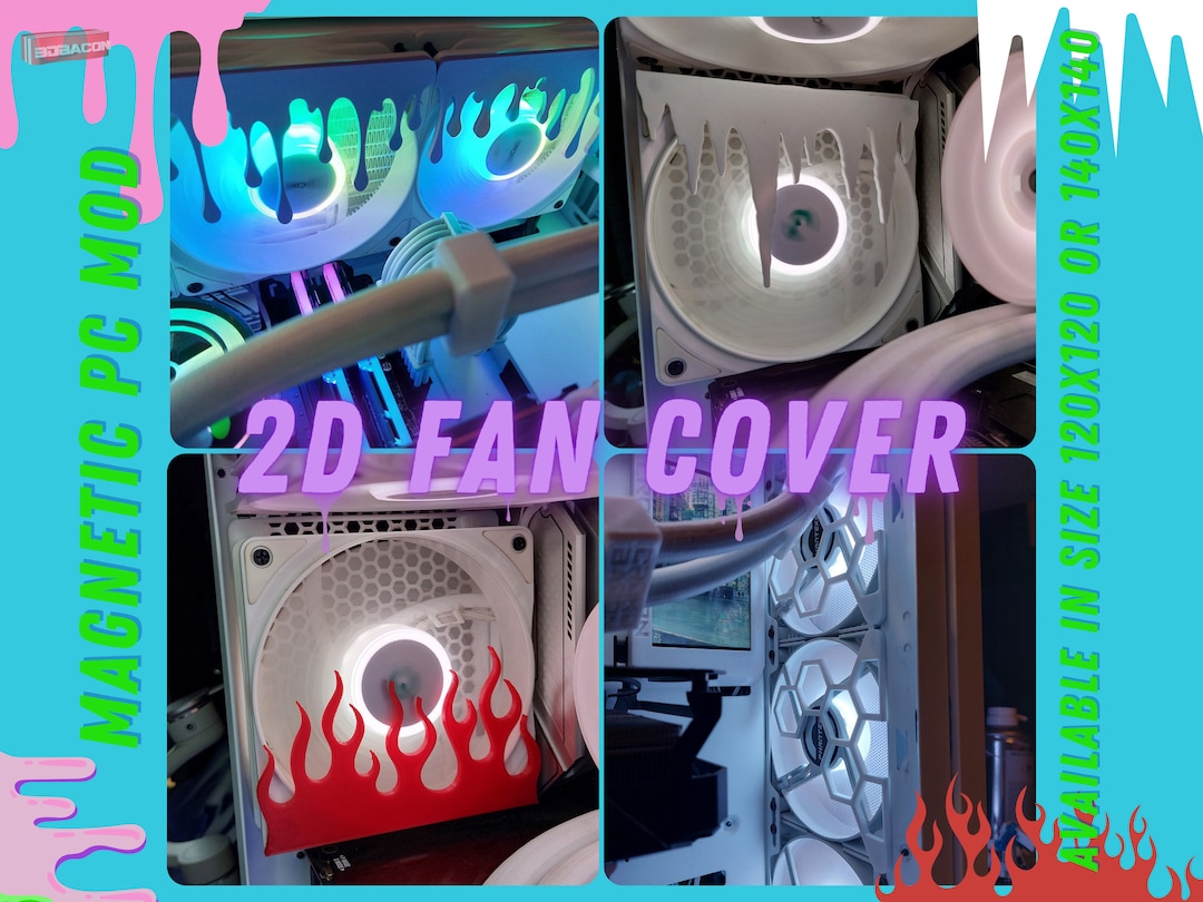 Magnetmod! PC Fan Cover Fan Mod 120mm Fan Cover Decoration | Fast Swap ...