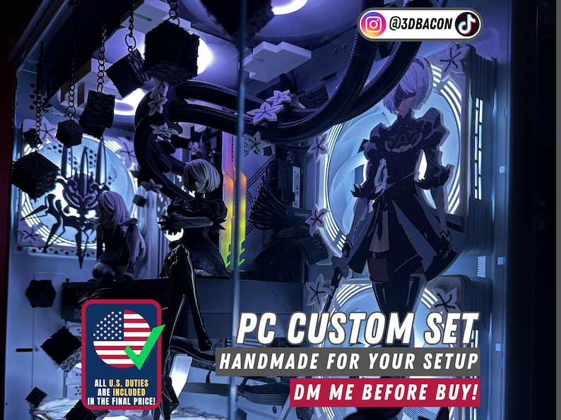 Custom PC Fan Shroud Set | Handmade 3D Print Gaming Accessories ...