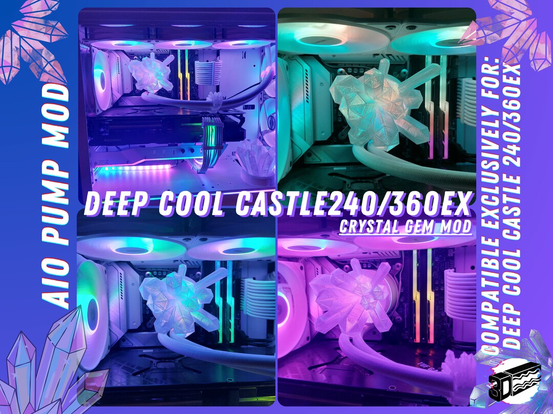 Crystal Gem Custom Mod for Deep Cool Castle 360/280/240EX - Etsy