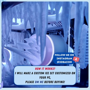 Custom ICE Pc Set Arctic Fury, Ice Themed Decoration for Your ...