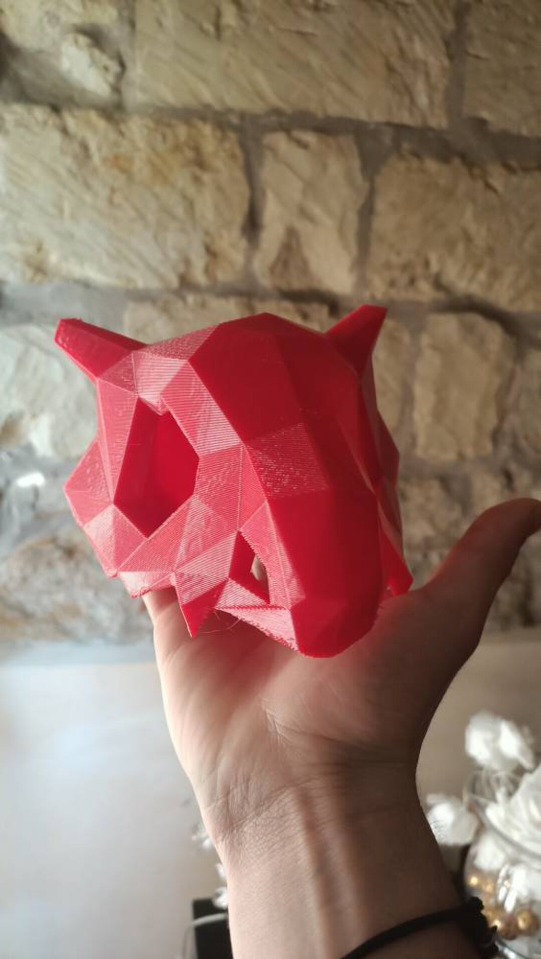 Low Poly Cubone Skull - Etsy