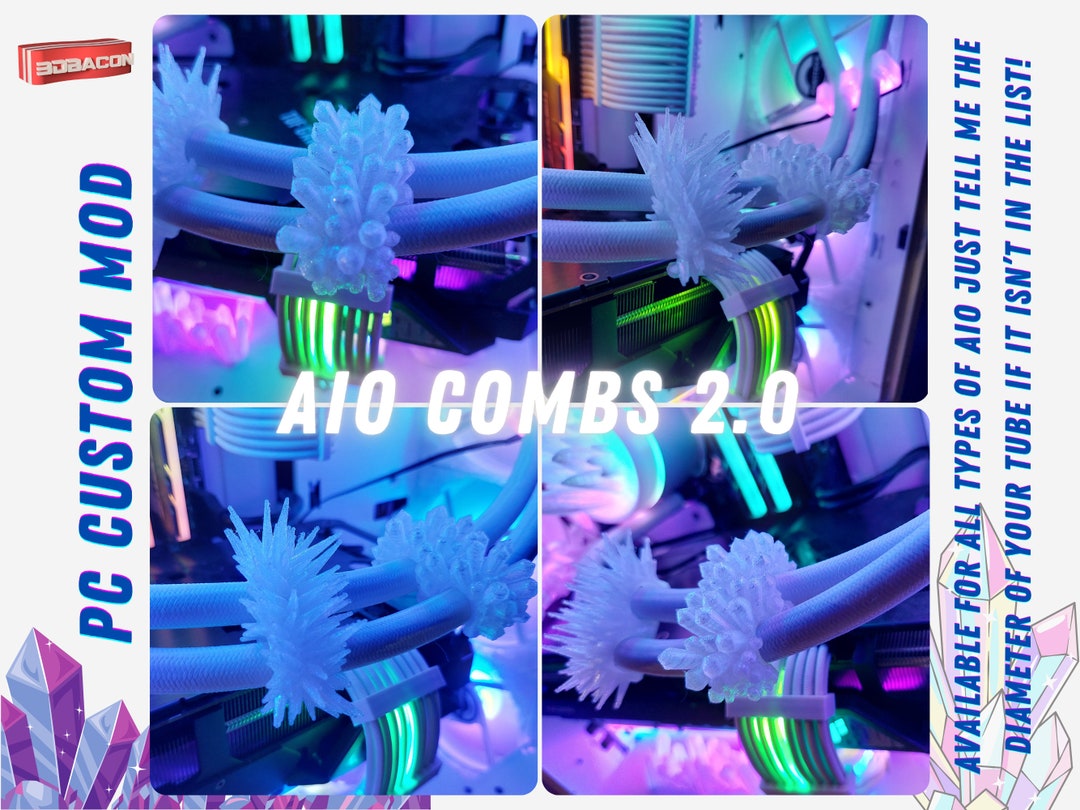 Custom Handcrafted AIO Combs Ice Comb and Gem Comb // AIO Combs for ...