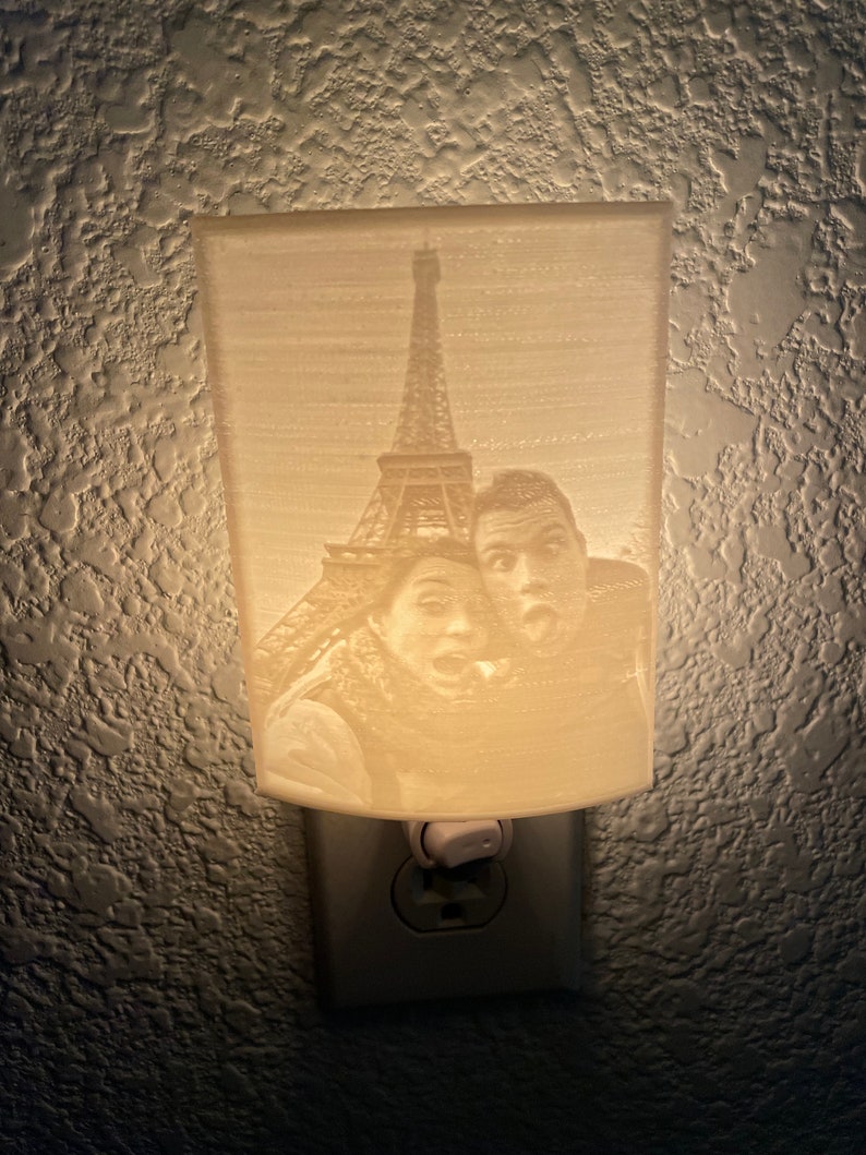 Custom 3D Printed Photo Nightlight (lithophane) - Etsy