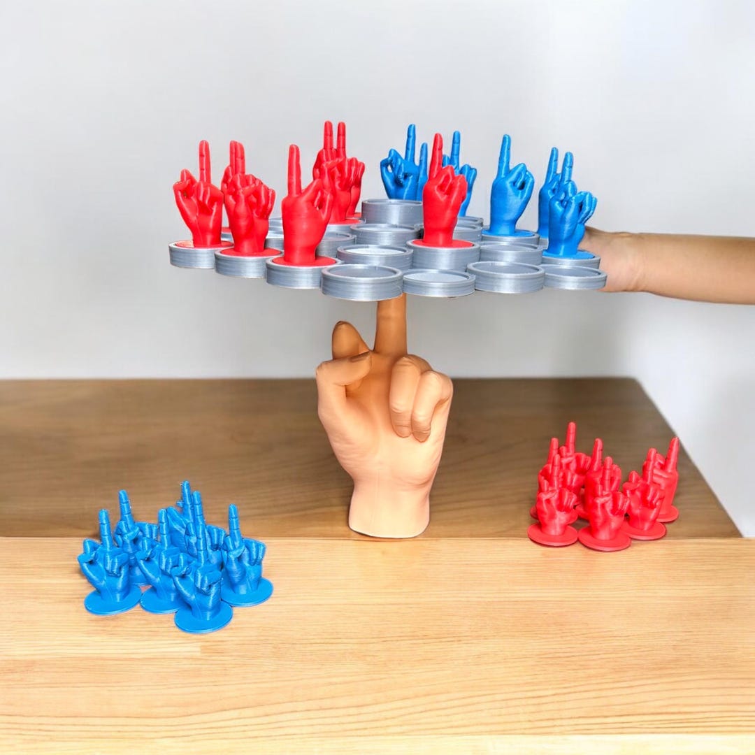 Middle Finger Strategic Balance Game - Etsy
