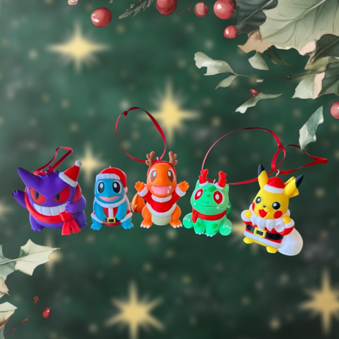 Christmas Pok3mon Tree Decorations - Etsy