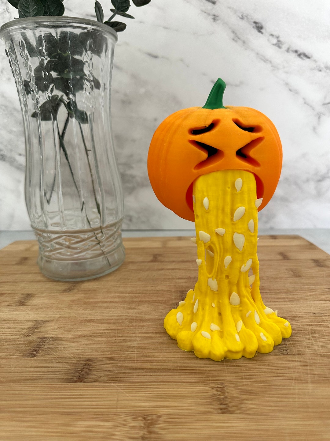 Halloween Puking Pumpkin Decoration - Etsy
